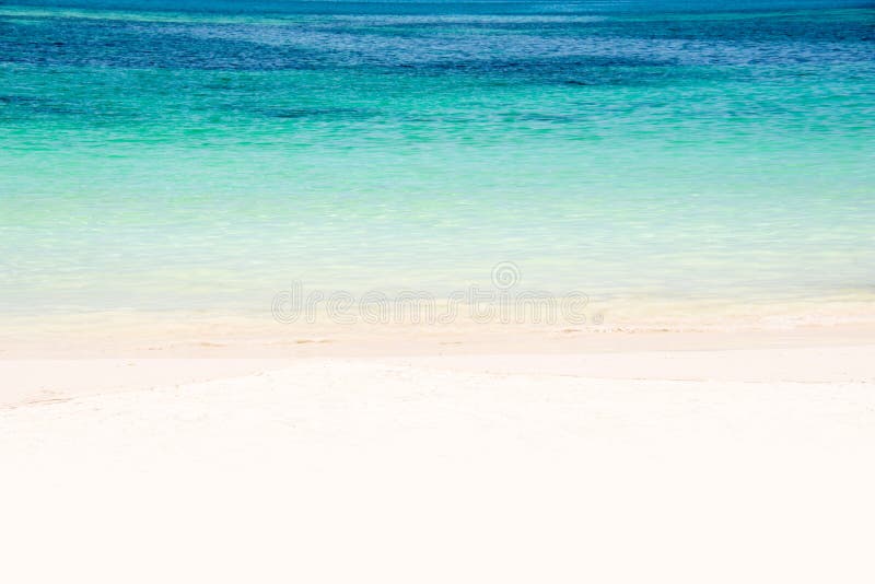 Edge of a Beach with Turquoise Water Stock Photo - Image of close ...