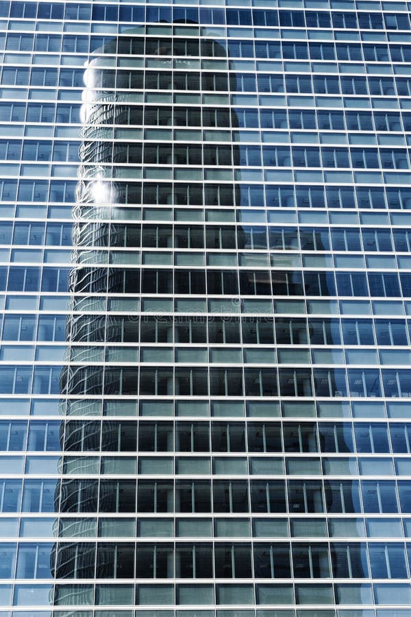 Edge Building. Business Office Windows Stock Photo - Image of facade ...