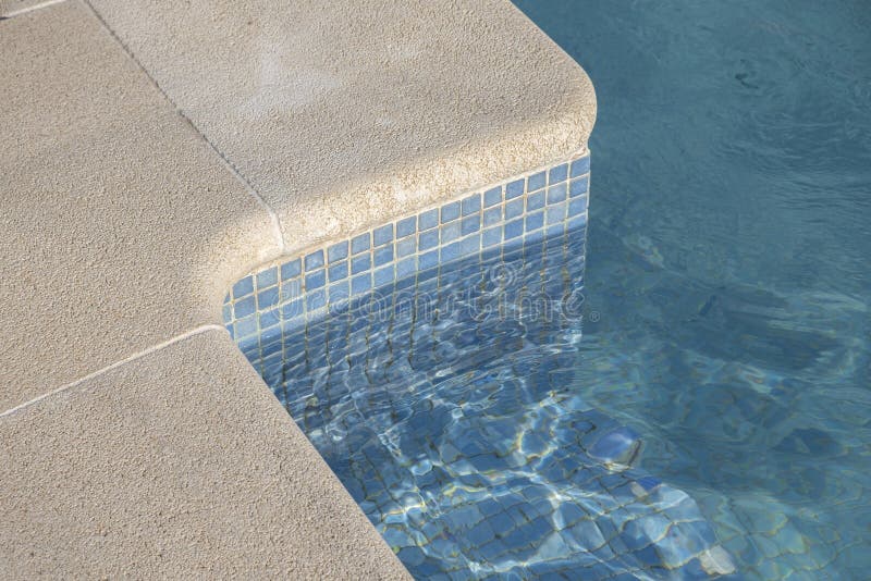 Edge of a Clear Water Pool, Summer Time Concept Stock Image - Image of ...