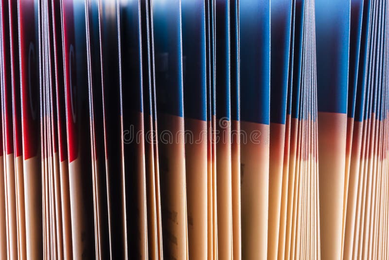 Edge of Colorful Open Book Pages Stock Photo - Image of pattern ...