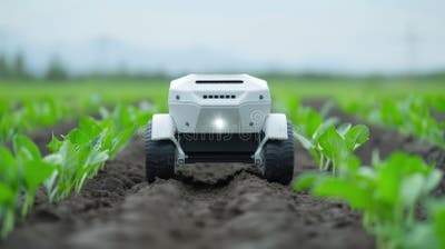 Edge Computing Autonomous Agriculture Robots Stock Illustration ...