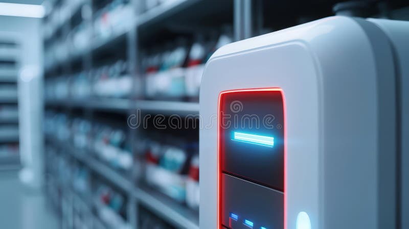 Edge Computing Autonomous Retail Store Stock Illustration ...