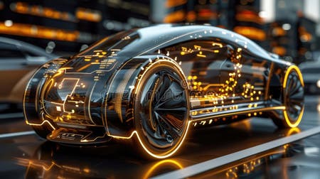 Edge Computing Autonomous Vehicle Stock Illustration - Illustration of ...