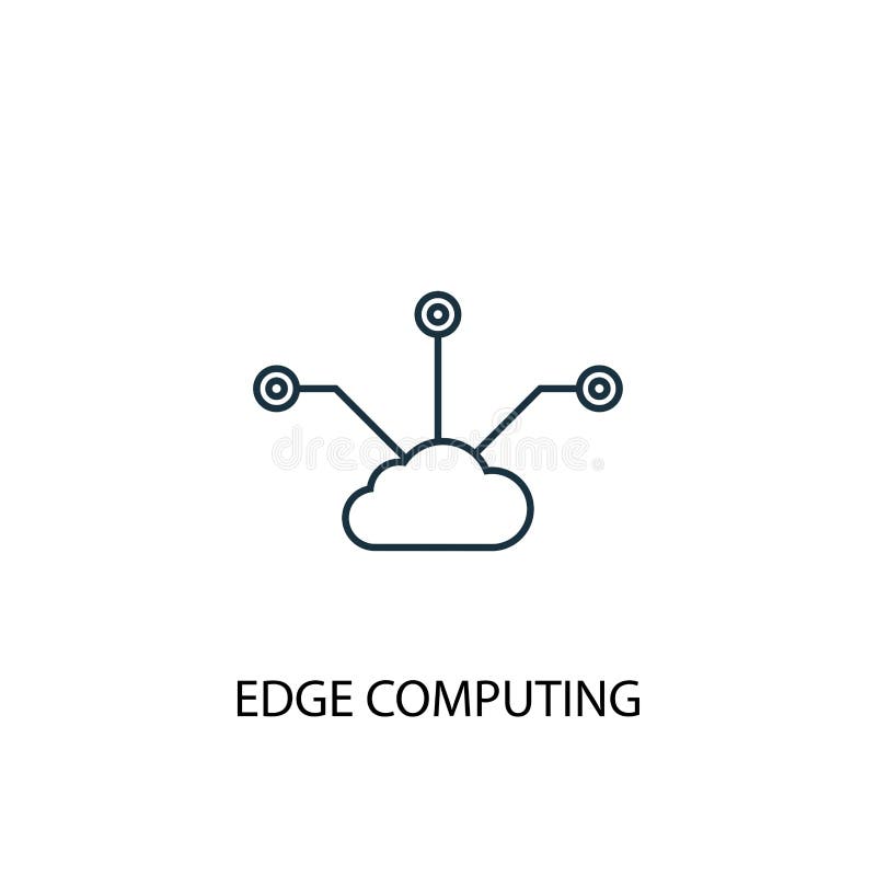 Edge Computing Icon. Simple Element Stock Vector - Illustration of ...