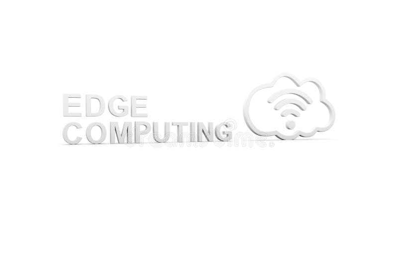 EDGE COMPUTING Concept White Background 3d Stock Illustration ...