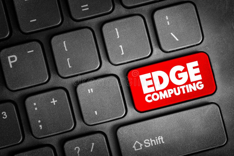 EDGE COMPUTING Displayed on Keyboard Key, Representing Decentralized ...