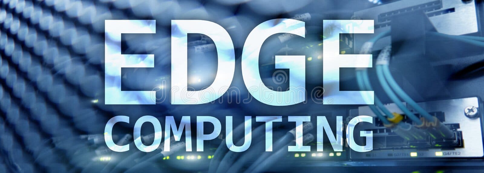 Edge Computing Hexagon Grid with Keywords from an it Expert Stock Photo ...