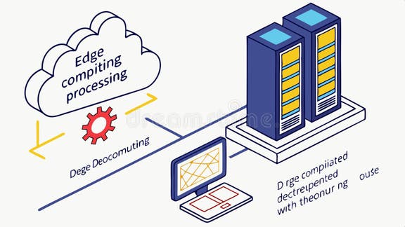Edge Computing Network, Data Processing, Distributed Computing Vector ...
