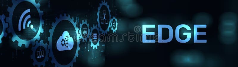 Edge Computing Processing Data Closer To The Source On A Wide Banner Business And Technology