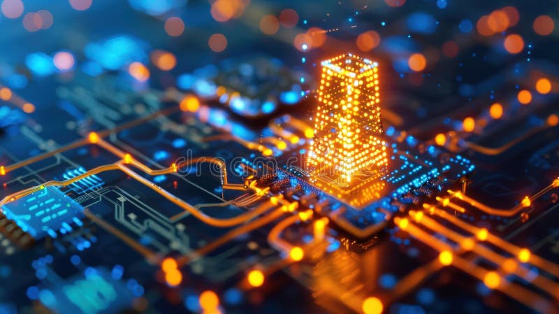 Edge Computing Smart Grid Optimization Stock Illustration ...