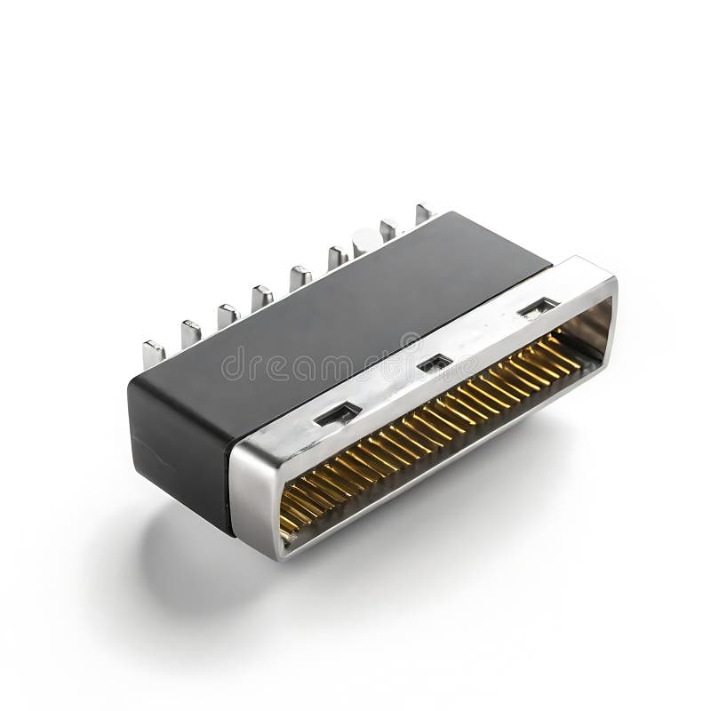 Edge Connector Isolated on a White Background Stock Image - Image of ...
