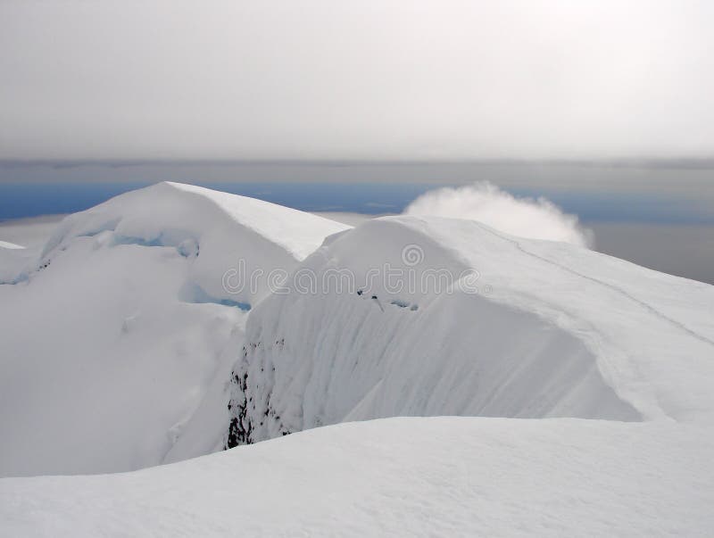 Beerenberg Volcano on Jan Mayen Island Stock Photo - Image of climb ...