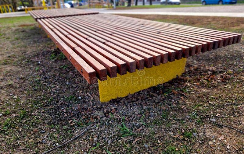 On the Edge of the Elevated Terrace Overlooking the Park Stock Photo ...