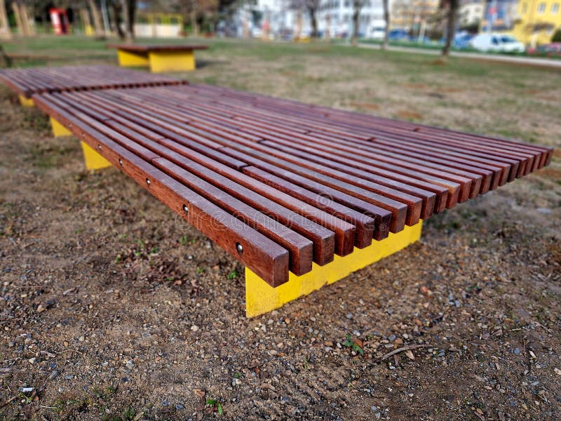 On the Edge of the Elevated Terrace Overlooking the Park Stock Image ...