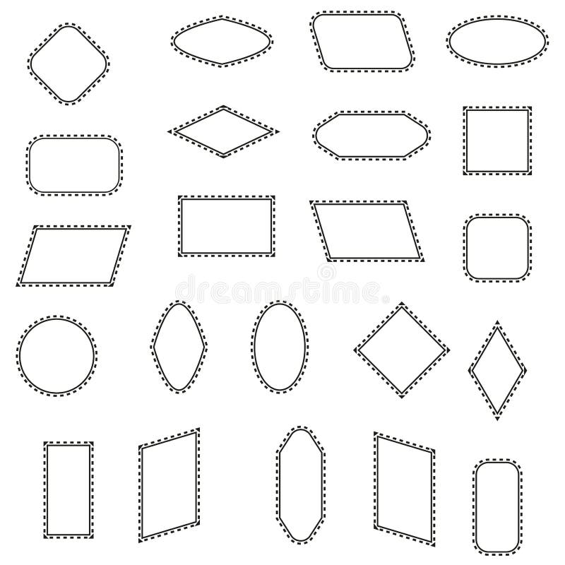 Edge Frame. Frame Set. Vector Illustration. Stock Image Stock Vector ...