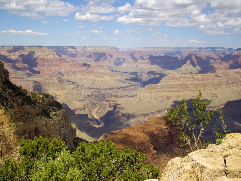 On the Edge of Grand Canyon Stock Image - Image of colorado, river ...