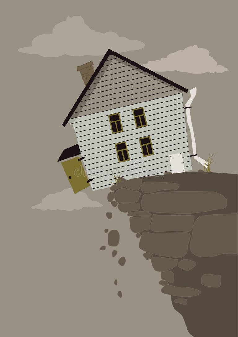House Crumbling Stock Illustrations – 3,260 House Crumbling Stock ...