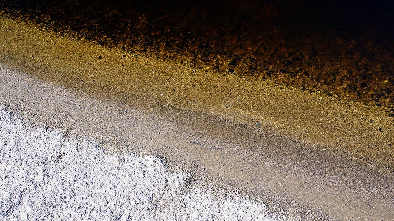 Edge of the Lake in the Sand and Rocks Stock Image - Image of shore ...