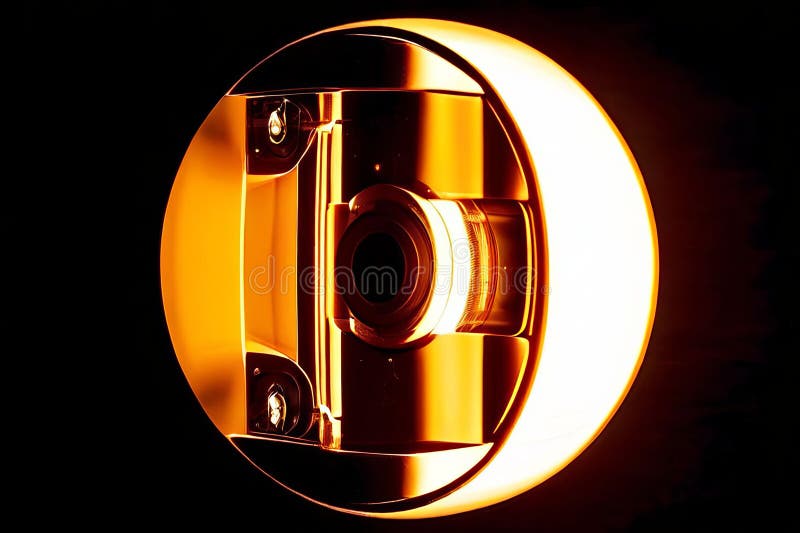 Edge Lighting Camera with a Built in Light Source that Creates a Stock ...
