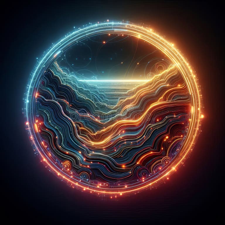 Edge Lighting Highlighting Contours with Glowing Edges Stock ...