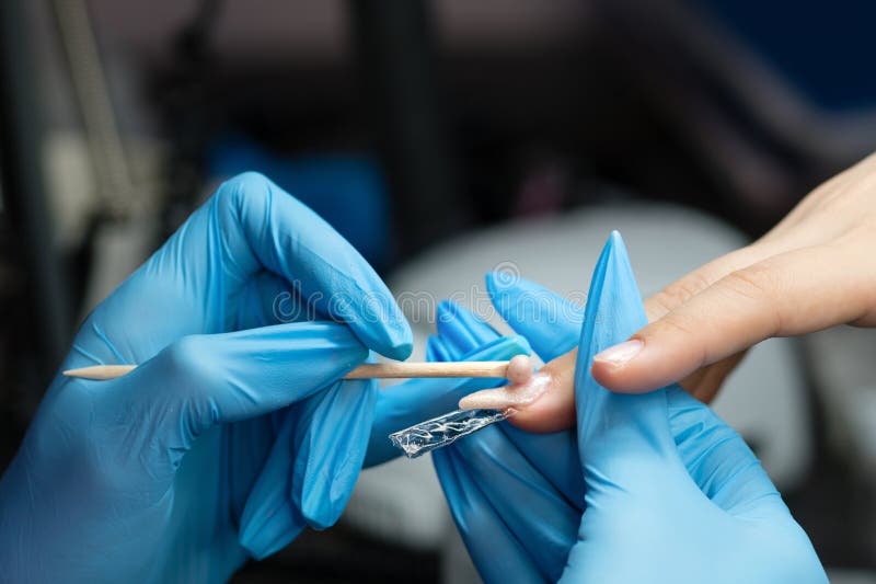 Edge Nail Forming Technique Stock Image - Image of salon, wooden: 305554485