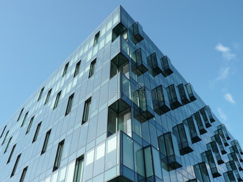 Edge of office building stock photo. Image of highlight - 6990202