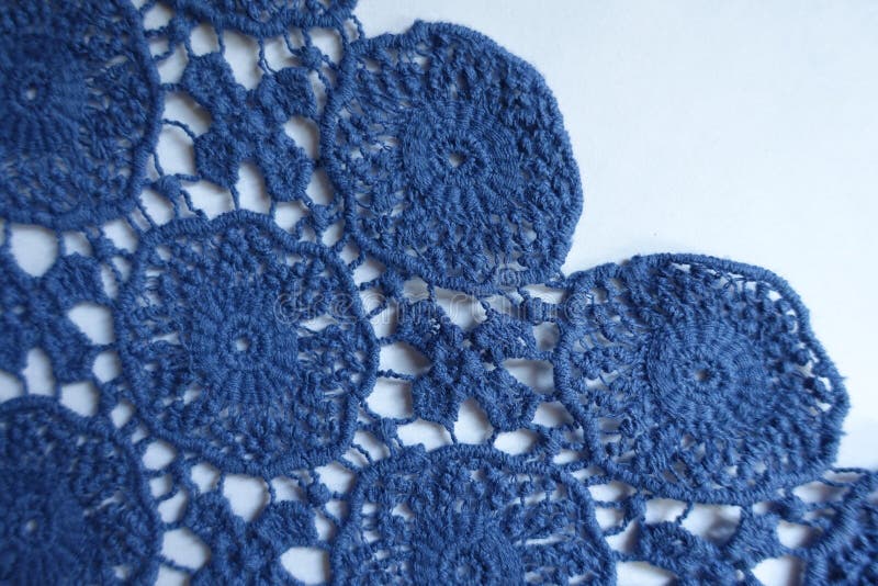 Edge of Pale Blue Old-fashioned Lacy Fabric Stock Photo - Image of ...