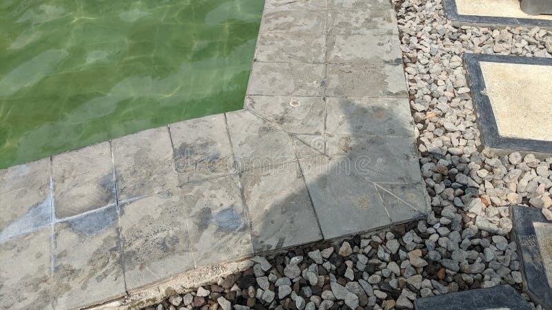 The Edge of the Pool with an Acute Angle. Stock Photo - Image of water ...