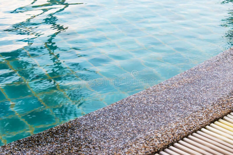 The Edge of the Pool is Made of Washed Gravel Stock Image - Image of ...