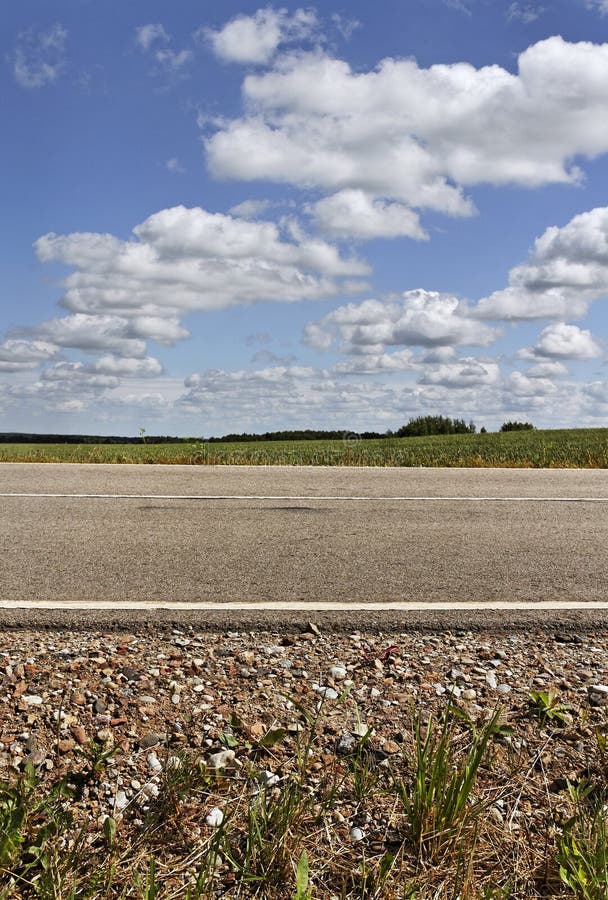 Edge of road. stock image. Image of landscape, green - 53981351