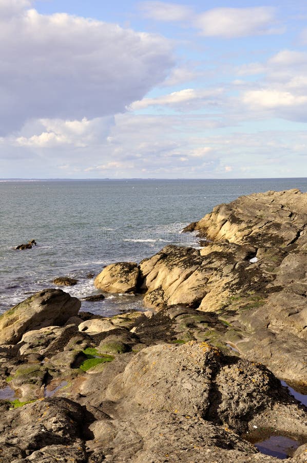 The Edge of the Rocky Beach. Stock Image - Image of beach, rocky: 87379561