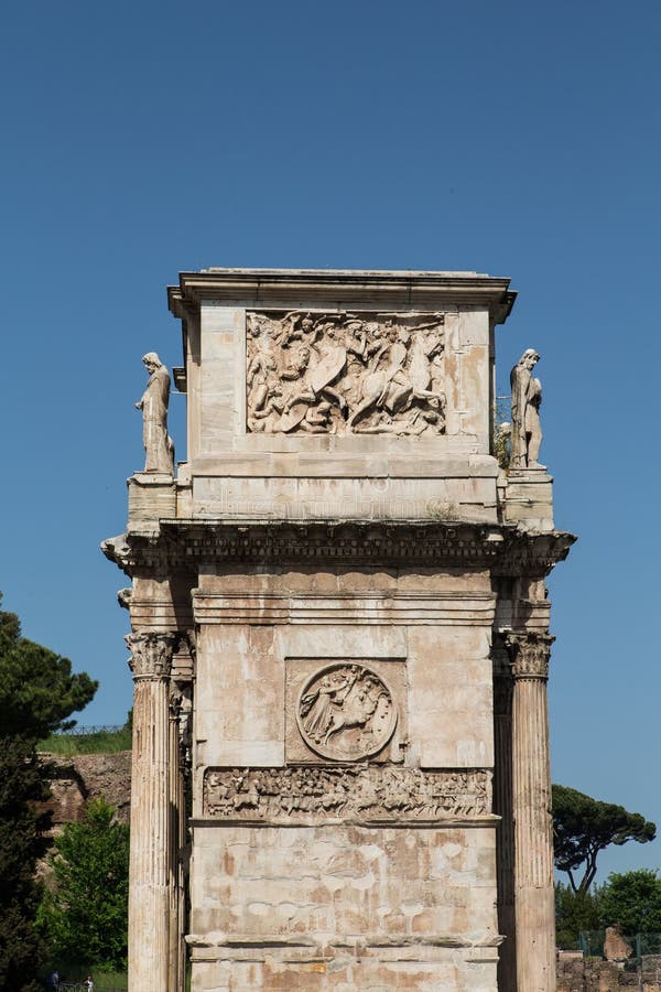 Edge of Roman Arch stock photo. Image of forum, european - 36147522