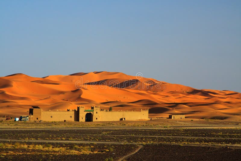 Edge of the Sahara Desert stock image. Image of sand - 10482037