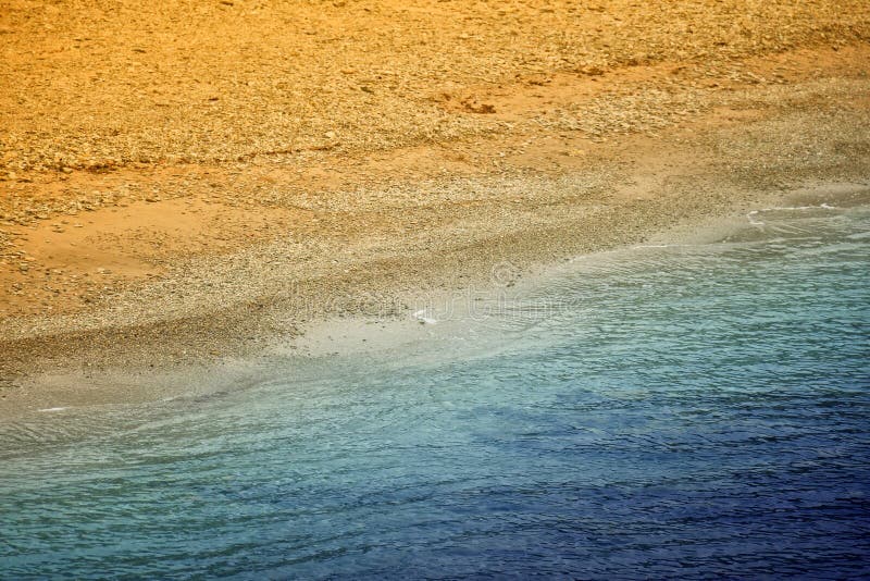 Edge of sea and sand beach stock photo. Image of sandy - 96519246