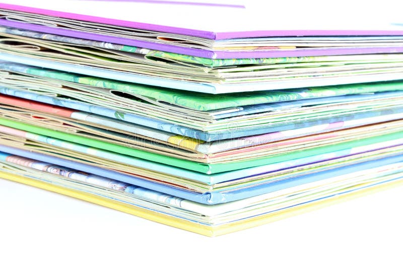 A Stack of Colored Paper Sheet. Stock Photo - Image of frame ...