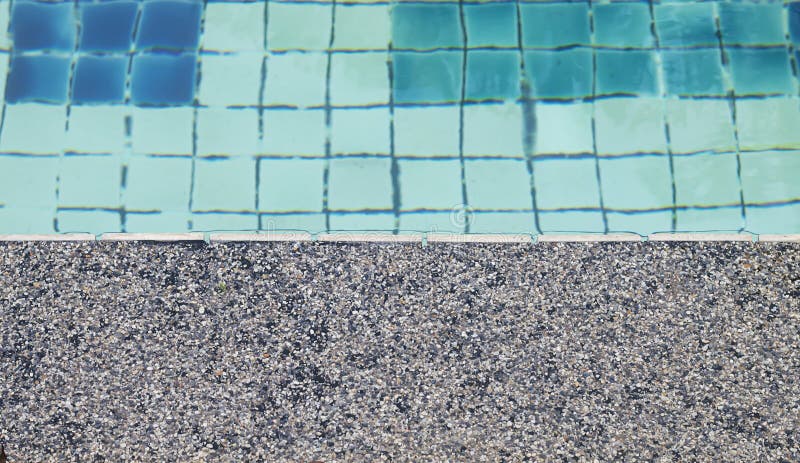 The Edge of the Swimming Pool is Made of Stone Washed Stock Image ...