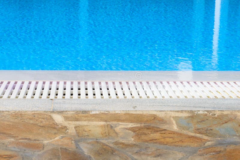 Edge of the Swimming Pool Overflow Stock Photo - Image of cool, ecology ...