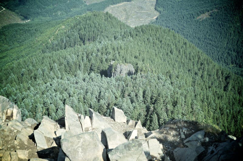 Edge of Table Rock stock image. Image of forest, logging - 66374401