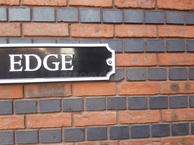 Always on the edge stock photo. Image of wall, sign, edge - 93871960