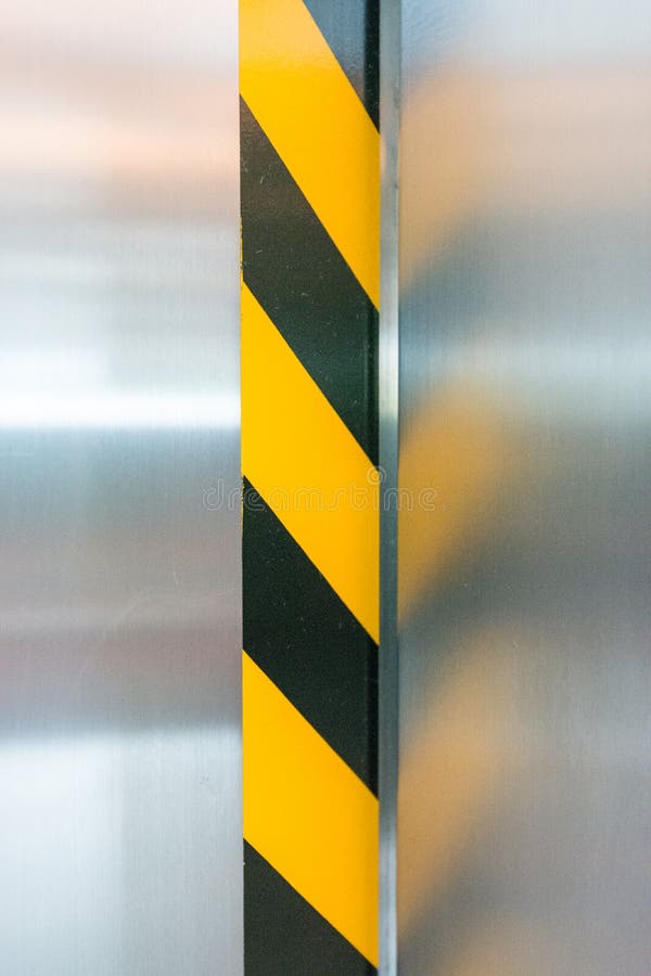 Edge warning stock photo. Image of lined, elevator, photograph - 71563126