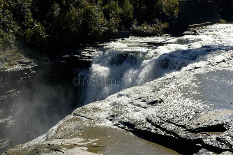 Edge of the Waterfall stock image. Image of scenic, gorge - 312763