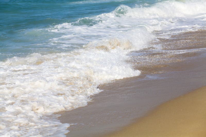 The Edge of the Waves at the Beach Stock Photo - Image of waves ...