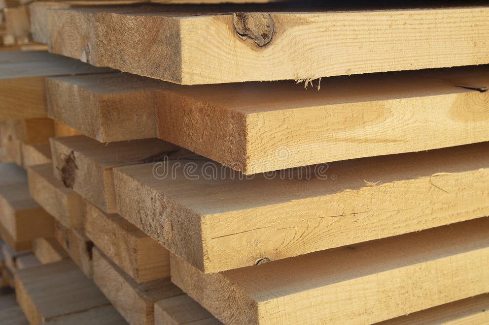 Edged Boards.Building Material Stock Image - Image of stacked, edge ...