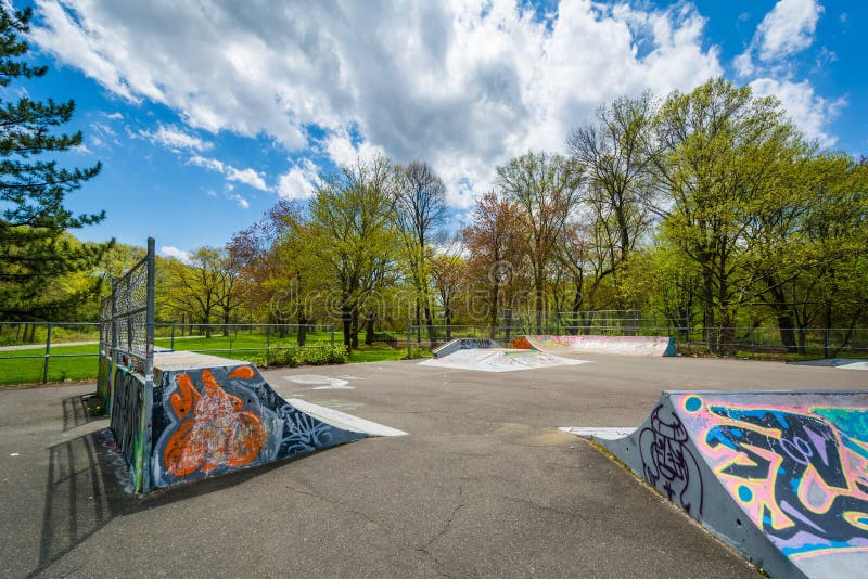 The Edgewood Skate Park, in New Haven, Connecticut Editorial Photo ...