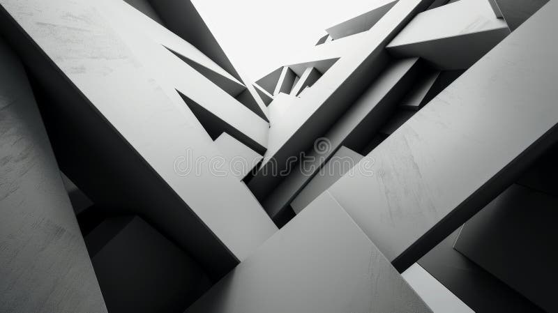 An Edgy Design of Intersecting Triangles and Rectangles in Shades of ...