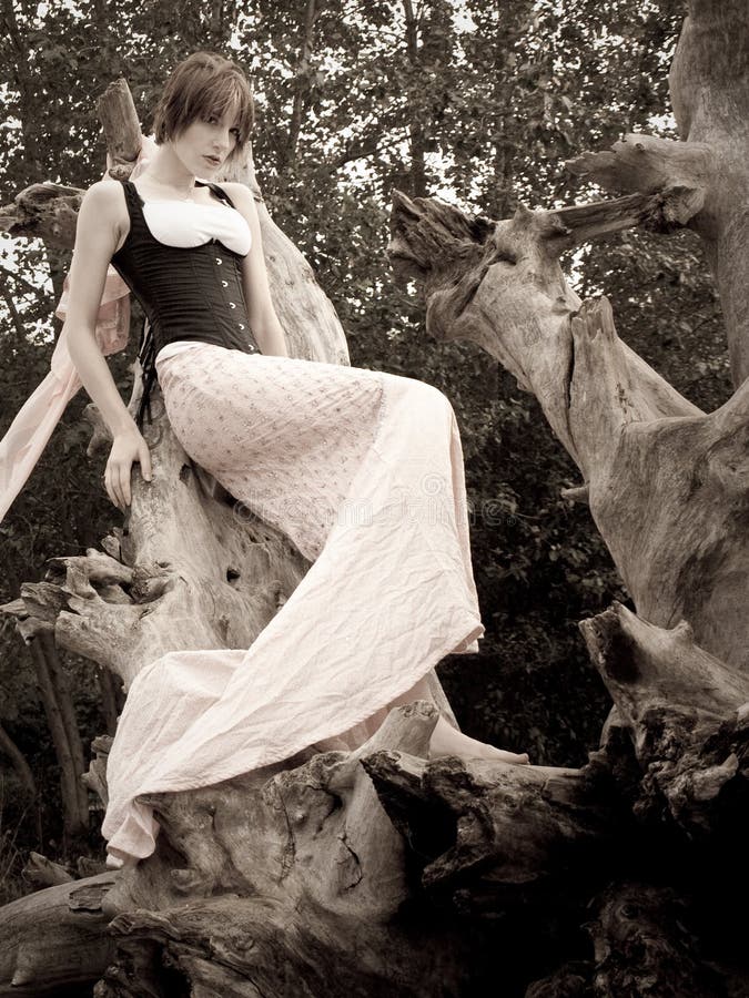 Edgy fashion model posing stock photo. Image of model - 16152110