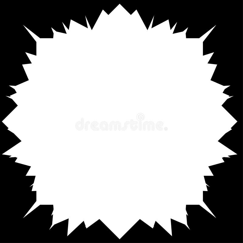 Edgy Geometric Shape Element. Patch with Sharp Edges Stock Vector ...