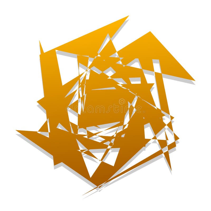 Edgy Random Abstract Geometric Shape, Element Stock Vector ...
