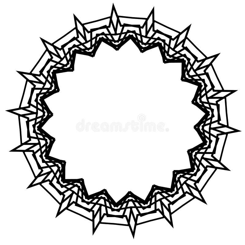 Edgy, Random Artistic Composition of Geometric Shapes Stock Vector ...