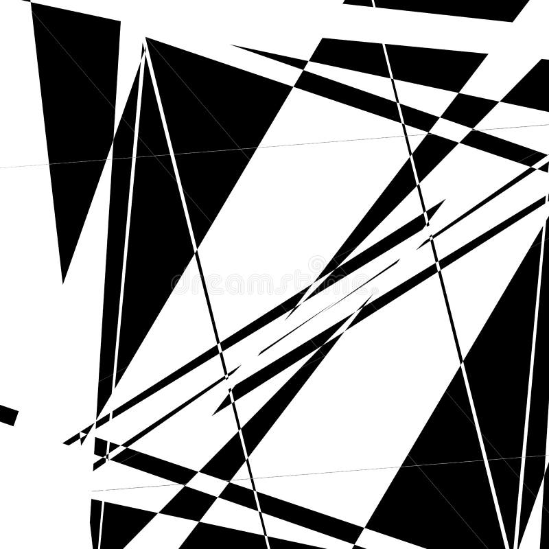 Edgy, Random Artistic Composition of Geometric Shapes Stock Vector ...